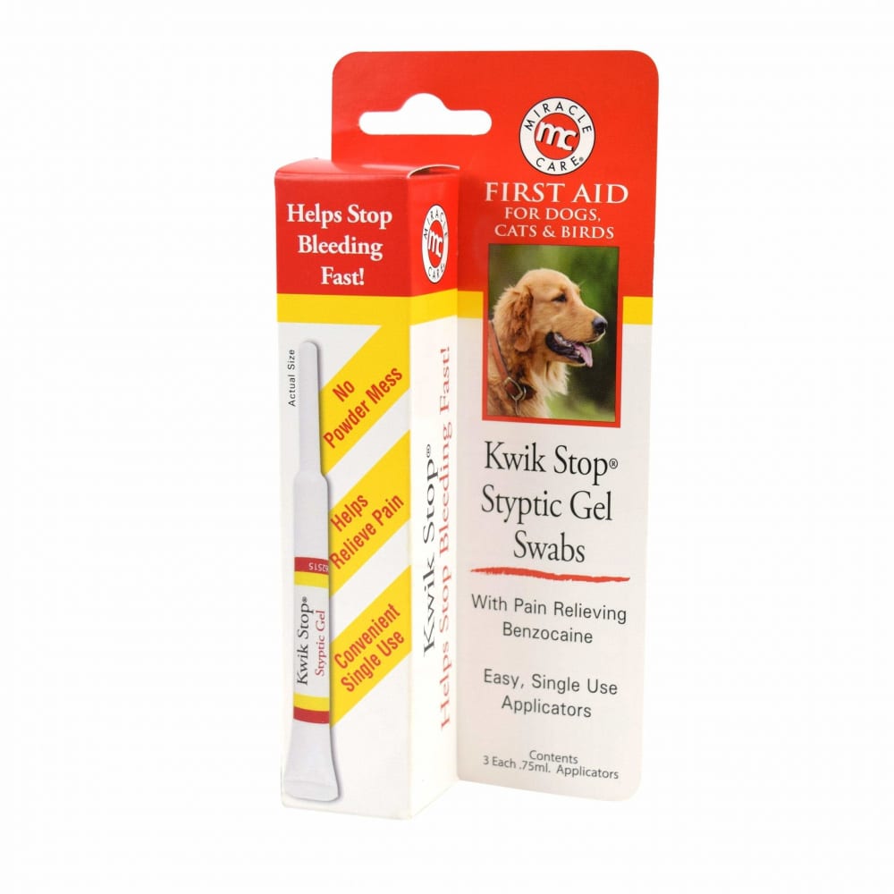 Kwik Stop Styptic Gel Swabs – Miracle Care Pet Products